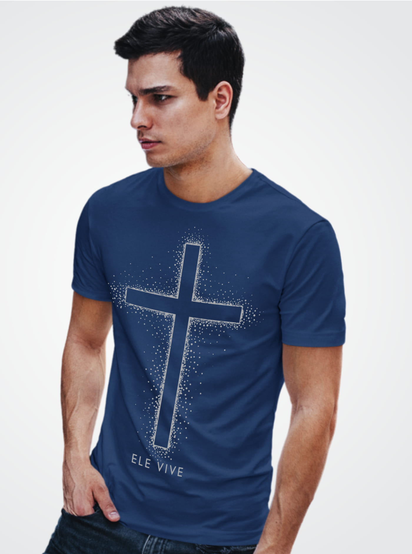 Camiseta Ele Vive | SerSanto Moda Católica